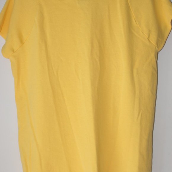 Rafaella | Tops | Bright Yellow Short Sleeve Tshirt | Poshmark